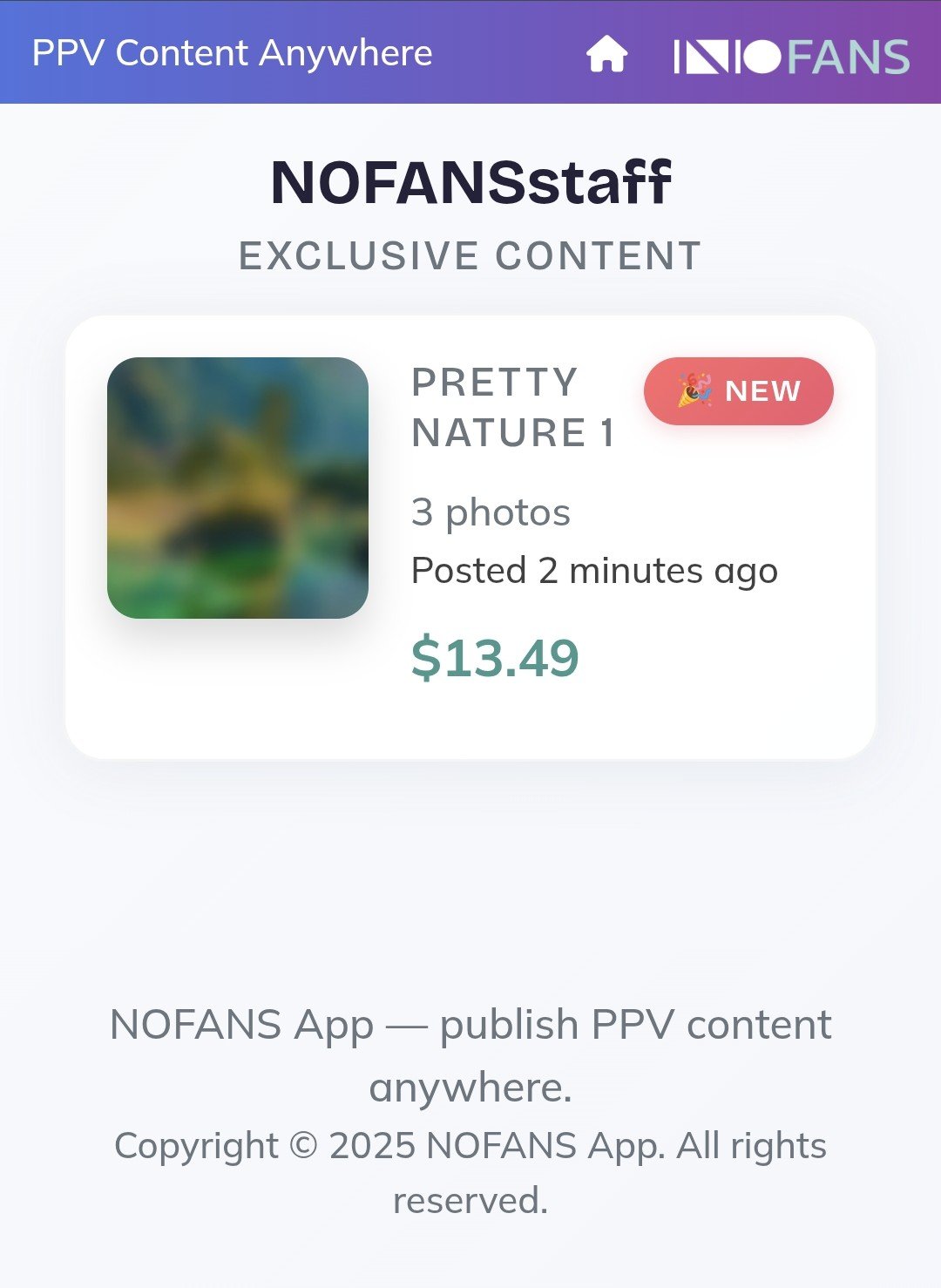 NOFANS App Documentation