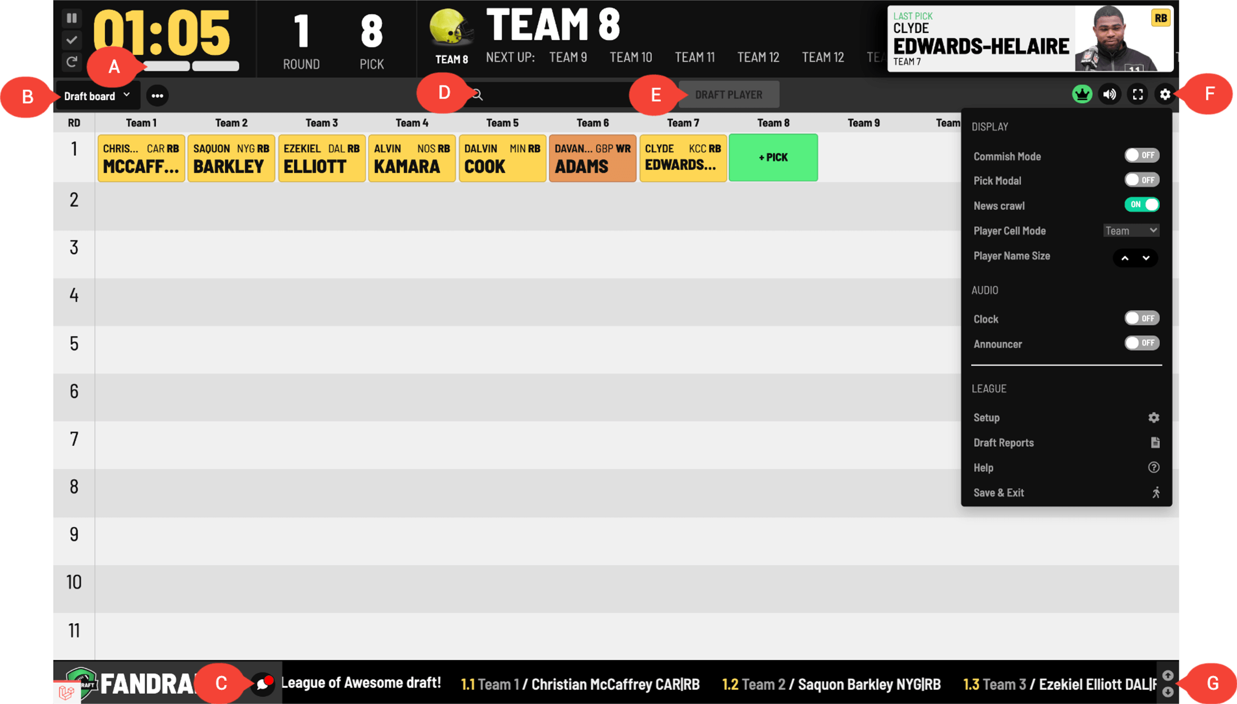 FanDraft: Documentation